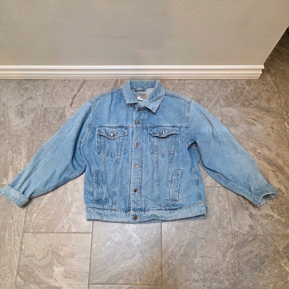 Wrangler | Jackets & Coats | Vintage Wrangler Mens Faded Button Denim ...